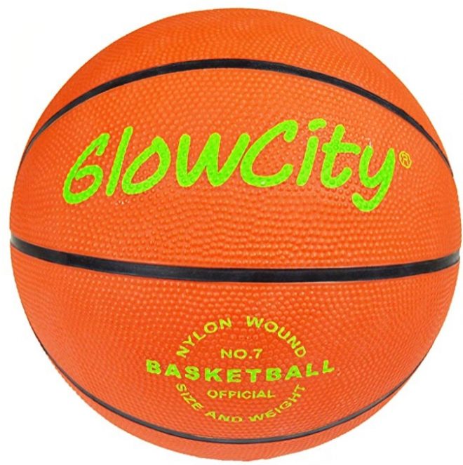 GlowCity Glowing in The Dark LED Basketball - Game Basketballs